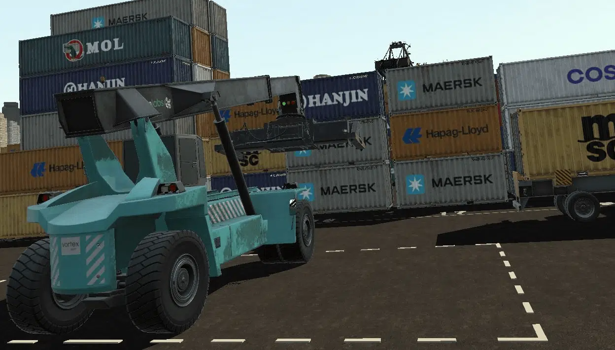 Intellia Reach Stacker Simulator | Tech-Labs